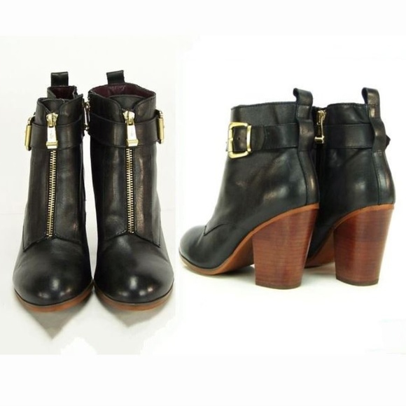 Report Signature | Shoes | Report Signature Womens Blk Leather Ankle ...